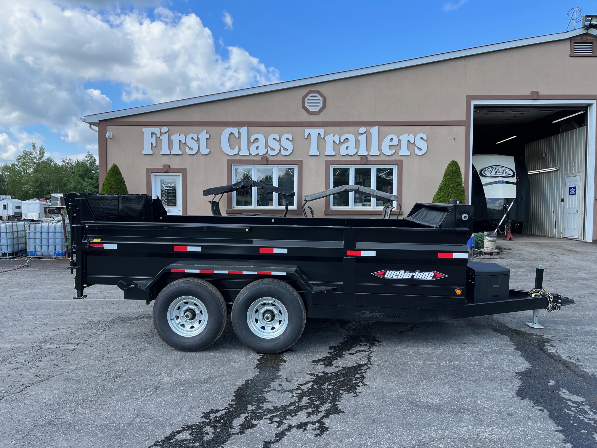 82 X 14 7 Ton Dump Blk Weberlane - First Class Trailers